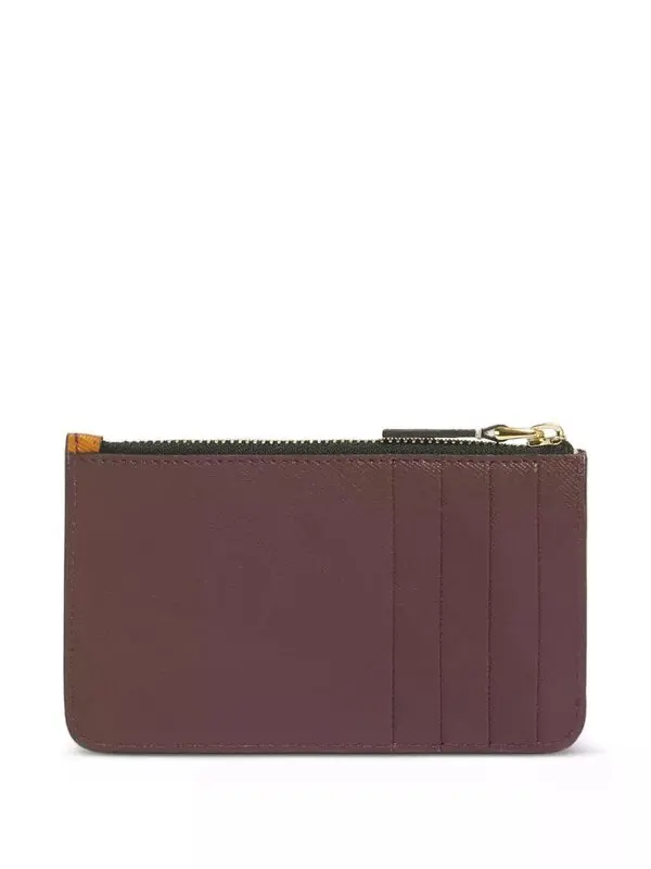 Marni Leather Zip Cardholder - Brown