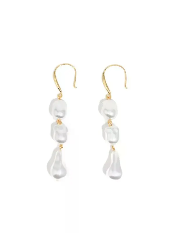 Bimba Y Lola Faux-pearl Drop Earrings - Gold