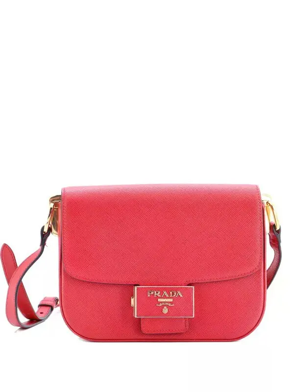 Prada Emblème Flap Bag - Red