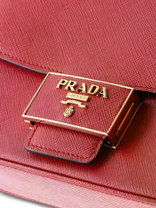 Prada Emblème Flap Bag - Red