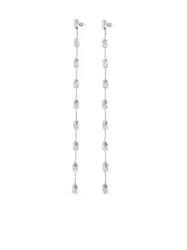 Bimba Y Lola Crystal Drop Earrings - Silver