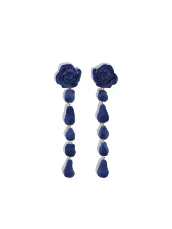 Bimba Y Lola Rose Drop Earrings - Gold