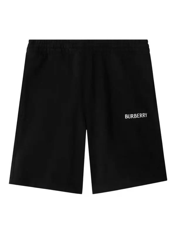 Burberry Logo Cotton Track Shorts