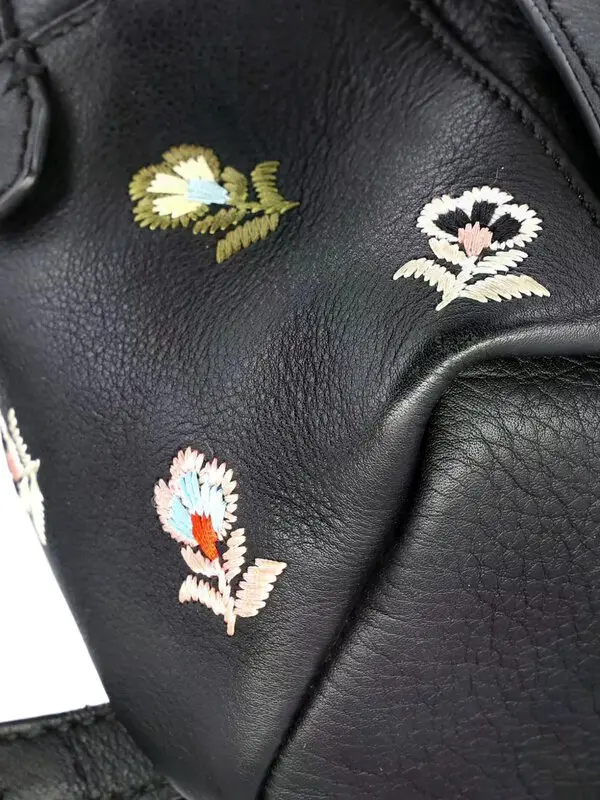 Fendi By The Way Embroidered Leather Mini Backpack