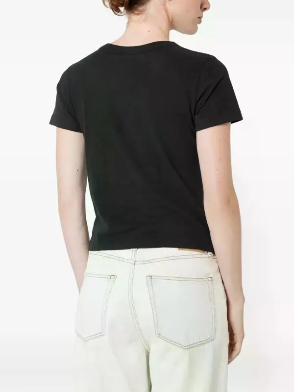 American Vintage Gamipy Short-sleeve Crew-neck T-shirt - Black