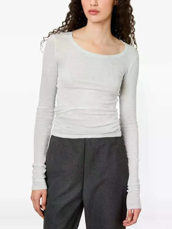 American Vintage Massachusetts Long-sleeve Top - Grey