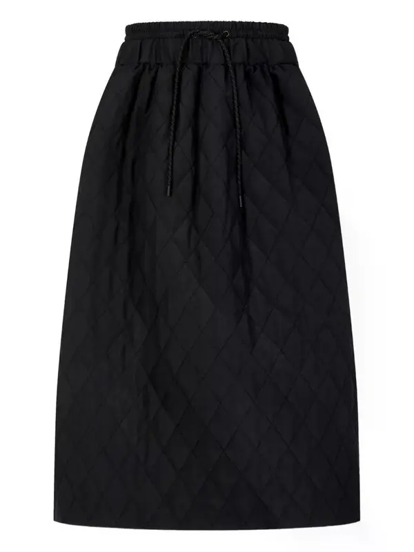 STUDIO TOMBOY Diamond-quilted Skirt - Black