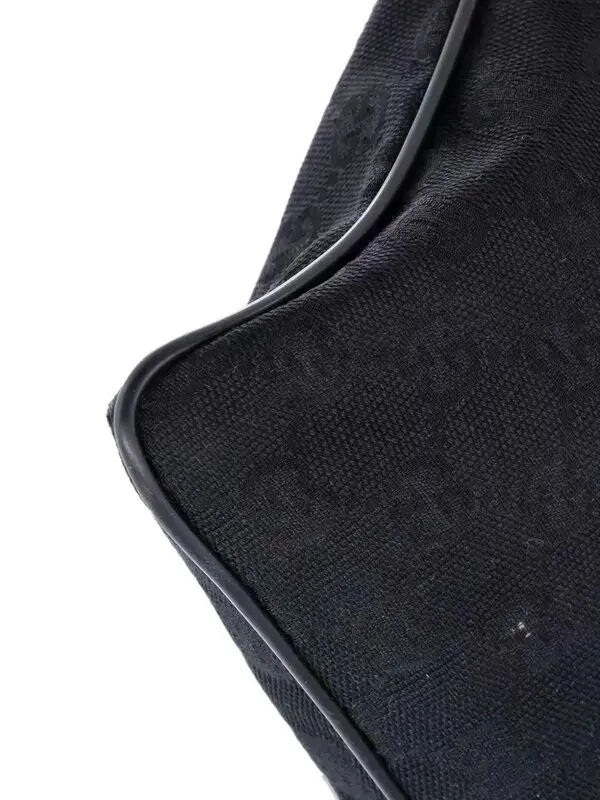 Gucci Web Strap Messenger Bag Gg Canvas Small Crossbody Bag - Black