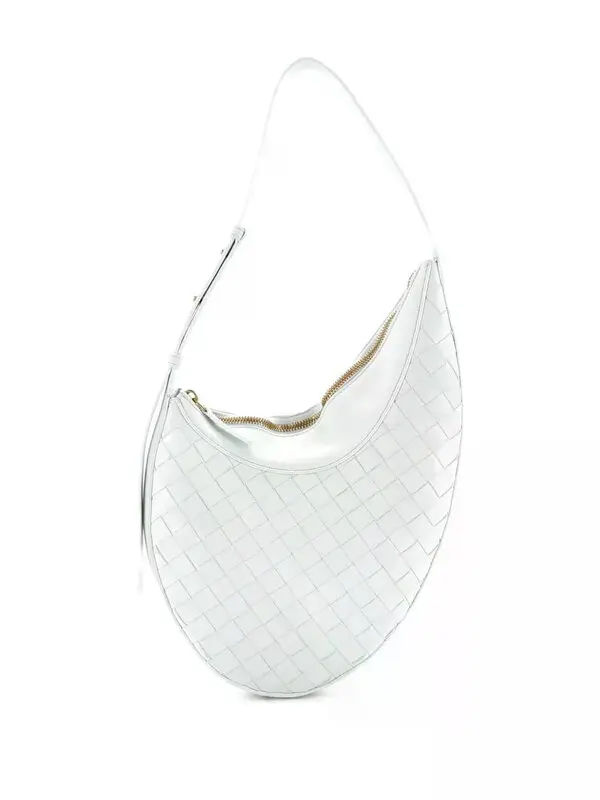 Bottega Veneta Intrecciato Nappa Small Shoulder Bag - Blue