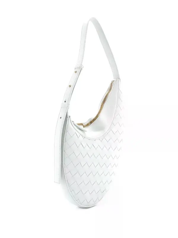 Bottega Veneta Intrecciato Nappa Small Shoulder Bag - Blue