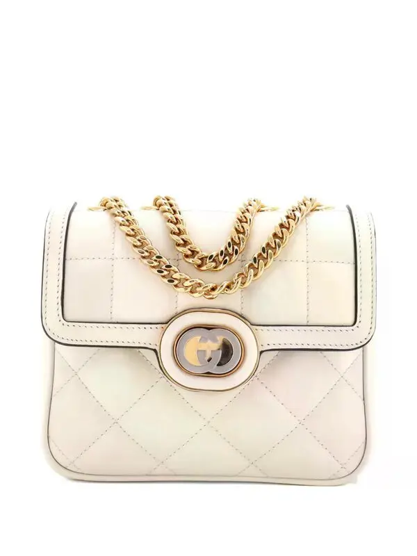 Gucci Deco Chain Flap Bag - Neutrals