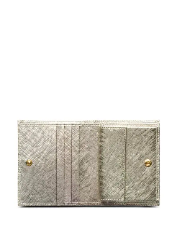 Prada Small Triangle-logo Leather Wallet