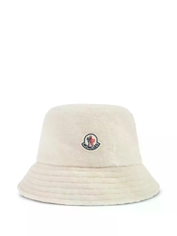 Moncler Logo-patch Bucket Hat - Neutrals