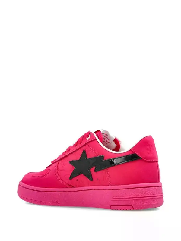 A BATHING APE Star-appliqué Leather Sneakers