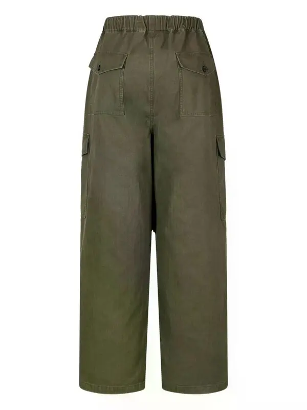 STUDIO TOMBOY Cargo Pocket Drawstring Pants - Green