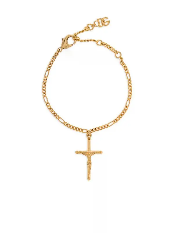 Dolce & Gabbana Cross-pendant Bracelet - Gold