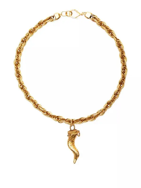 Silvia Tcherassi Narumi Charm Chain Necklace - Gold
