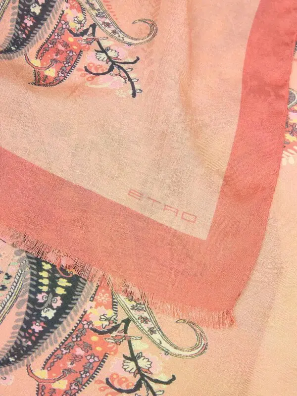 Etro Paisley-jacquard Scarf - Neutrals
