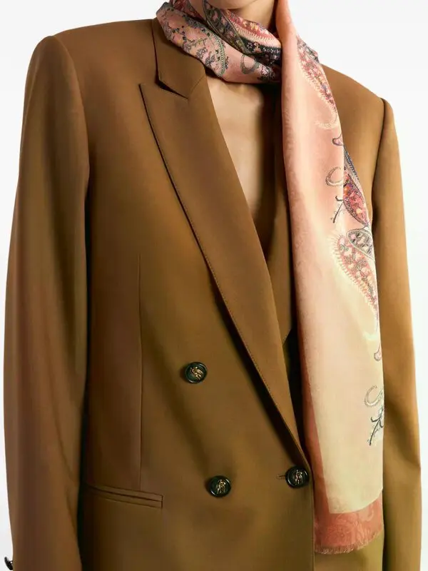 Etro Paisley-jacquard Scarf - Neutrals
