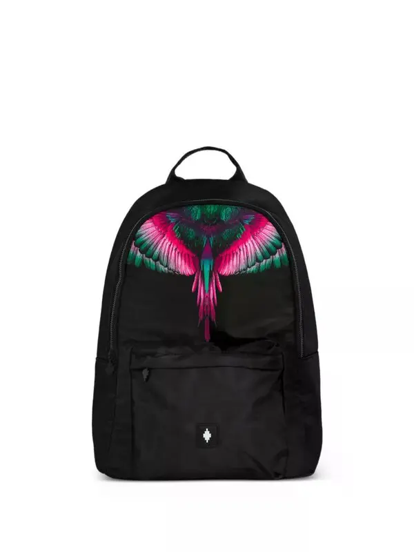 COUNTY OF MILAN Wings-print Backpack - Black