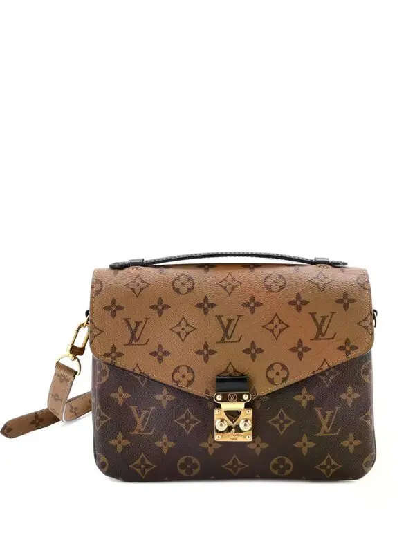 LOUIS VUITTON Pochette Metis Reverse Monogram Canvas Crossbody Bag - Brown