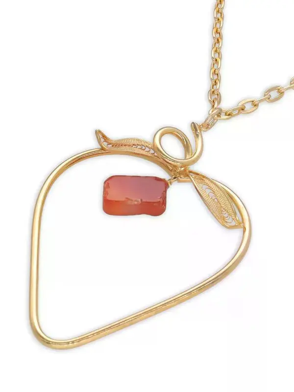 Nina Ricci Tone Strawberry Pendant Necklace