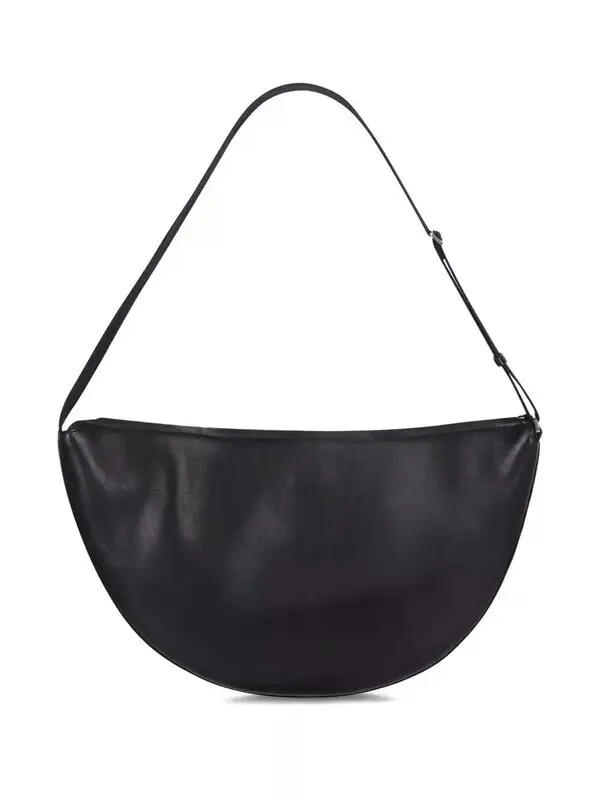 THE ROW Adjustable Leather Shoulder Bag - Black