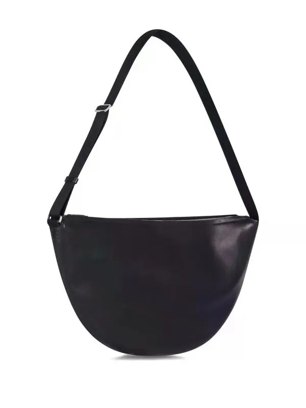 THE ROW Adjustable Leather Shoulder Bag - Black