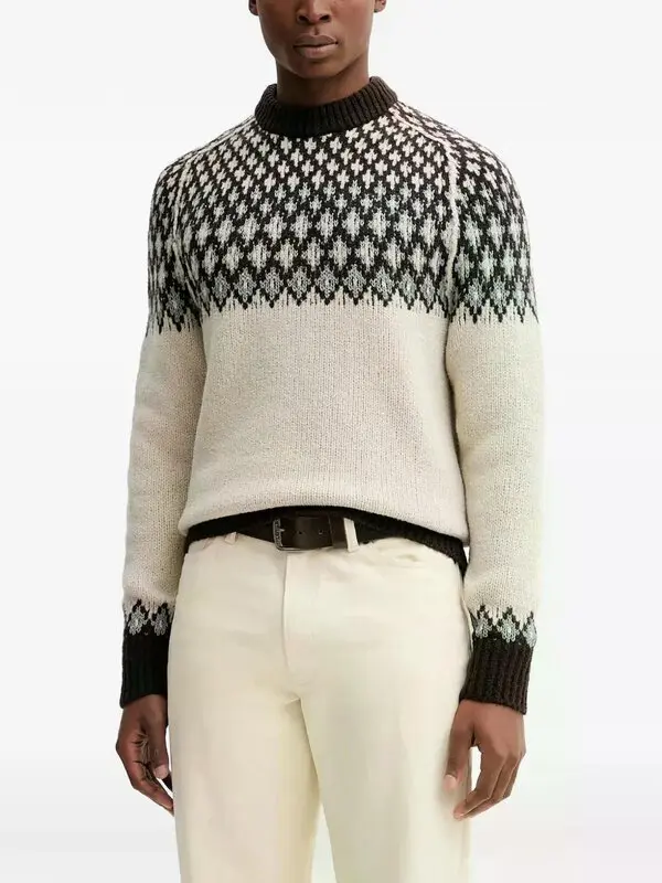 Marc O'polo Patterned Crew Neck Sweater