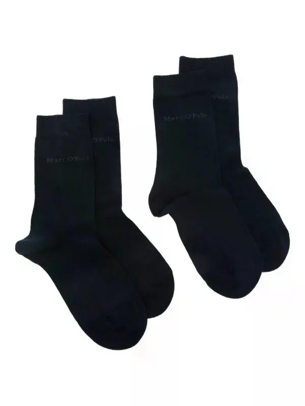 Marc O'polo Logo-detail Socks - Blue