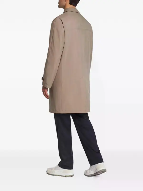 Brioni Performa Collared Long Coat