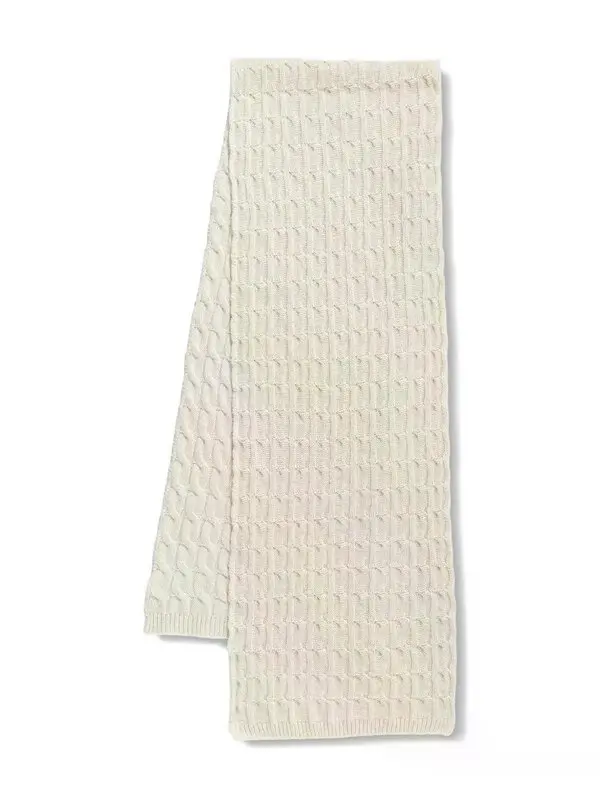 Liviana Conti Cable-knit Scarf - Neutrals