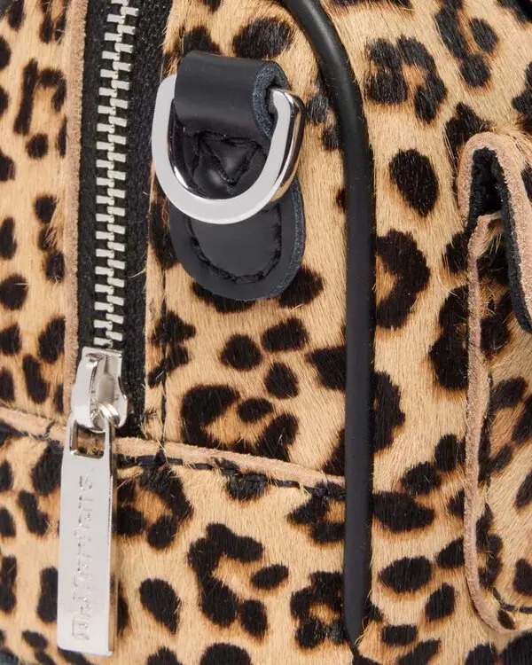 Dr. Martens Mini Top Handle Leopard Print Bag - Black
