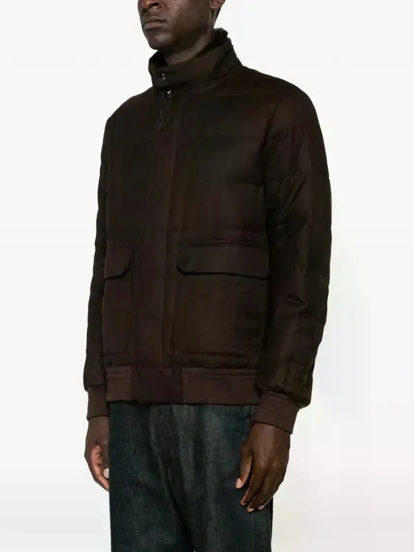 MONTECORE Padded Wool Jacket With Pockets