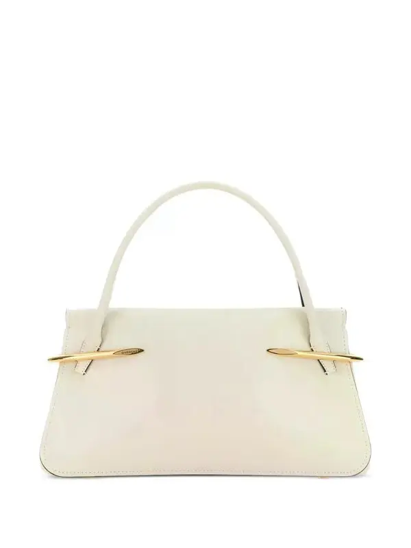 Givenchy Leather Tote Bag With Metal Detail - Neutrals