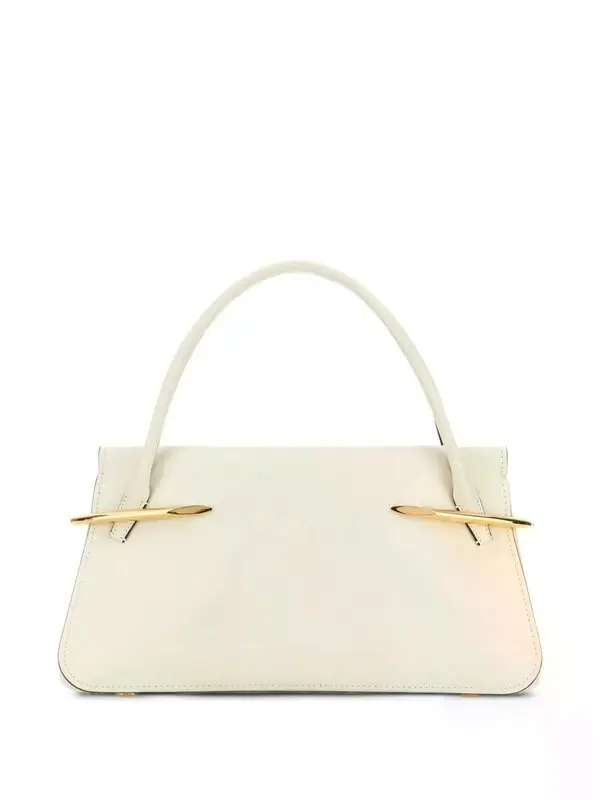 Givenchy Leather Tote Bag With Metal Detail - Neutrals