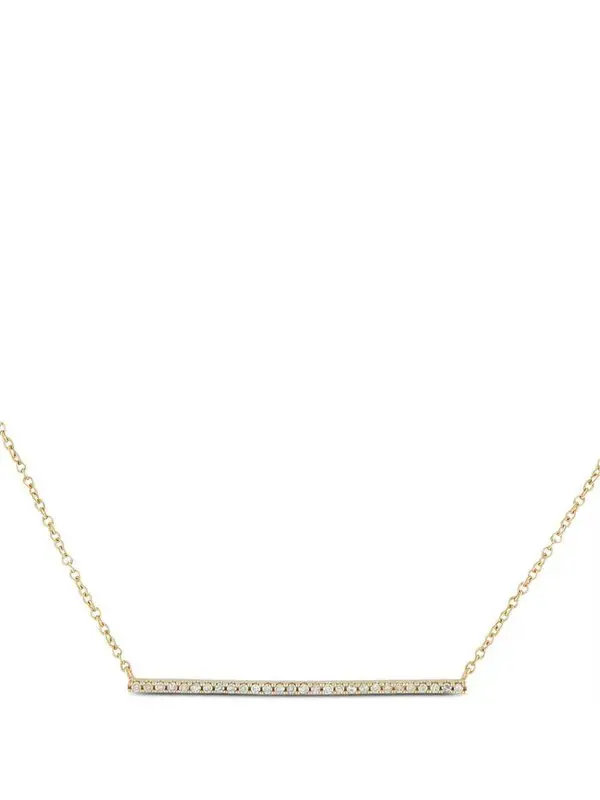 LB EXCLUSIVE 14k Yellow Diamond Strip Pendant Necklace - Gold