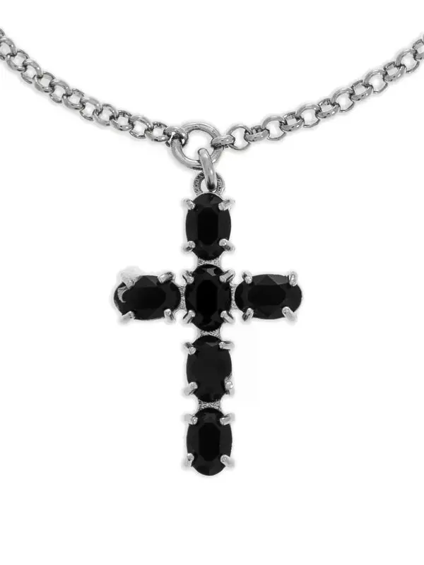 Dolce & Gabbana Cross-pendant Fine-link Bracelet - Silver