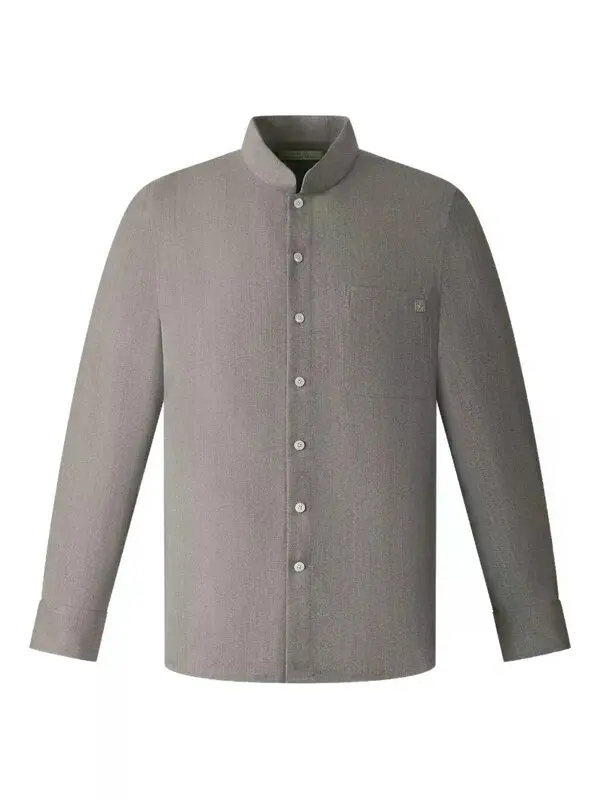Shanghai Tang Buttoned Wool Shirt