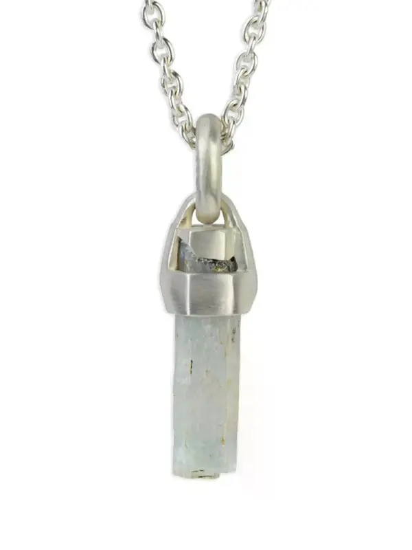 PARTS OF FOUR Sterling Talisman Aquamarine Necklace - Silver