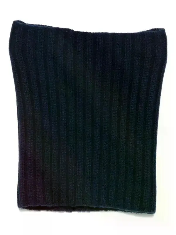 DELL'OGLIO Ribbed Cashmere Neck Warmer - Blue
