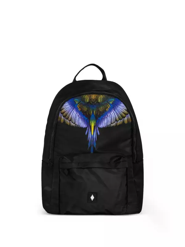 COUNTY OF MILAN Wings-print Backpack - Black