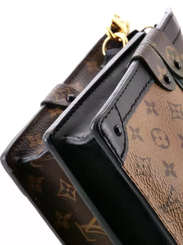 LOUIS VUITTON Trunk Reverse Monogram Canvas Clutch - Brown