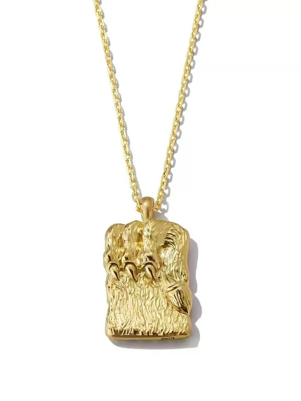 David Webb 18k Yellow Leo Zodiac Pendant Necklace - Gold