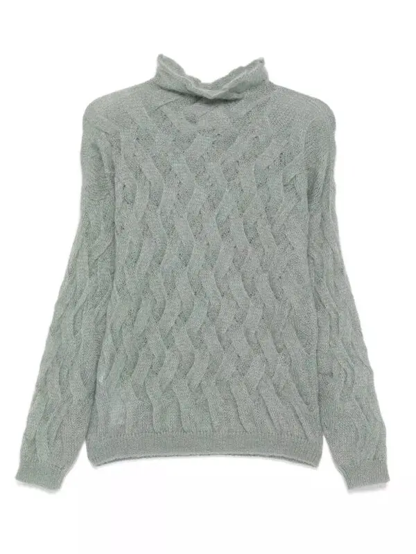 SEMICOUTURE Elsa Cable-knit Roll-neck Sweater