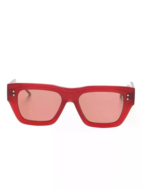 Thom Browne Square-frame Sunglasses - Red