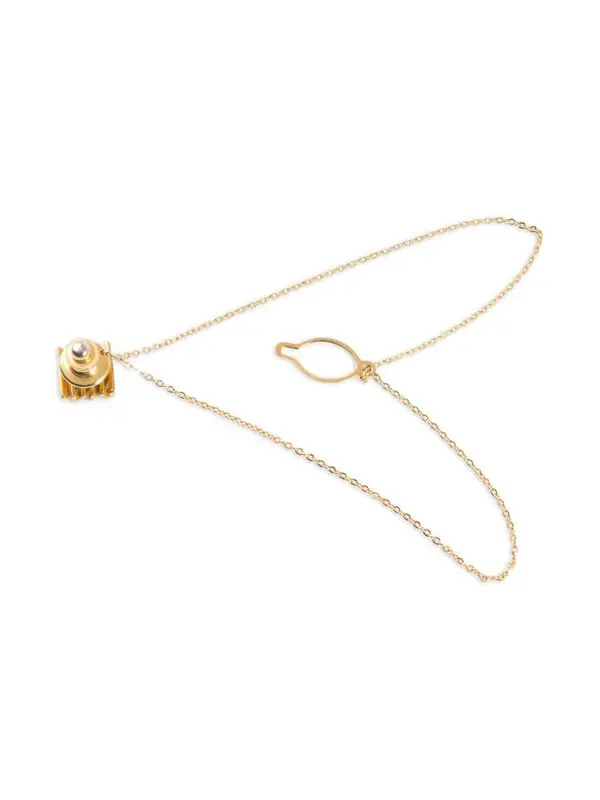 Dior 1990s Square Tie Tack Pin