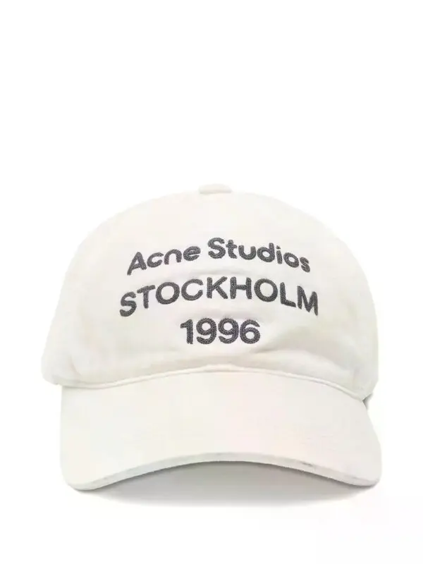 Acne Studios 1996-embroidered Baseball Cap - White