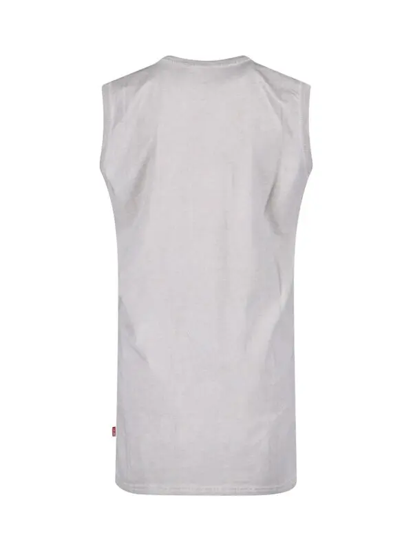 COURREGES Ribbed Tank Top - Gray