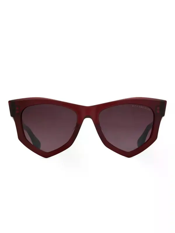 Dita Obsidion Geometric-frame Sunglasses - Red